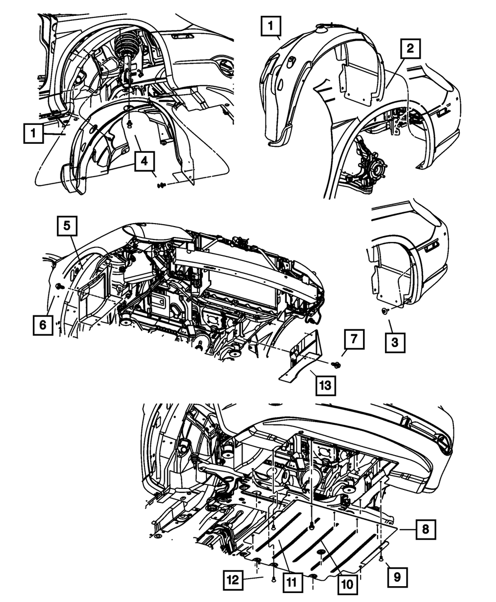 5116037AB - Accessory Drive Shield 2007-2014 Mopar | Mopar Factory Parts