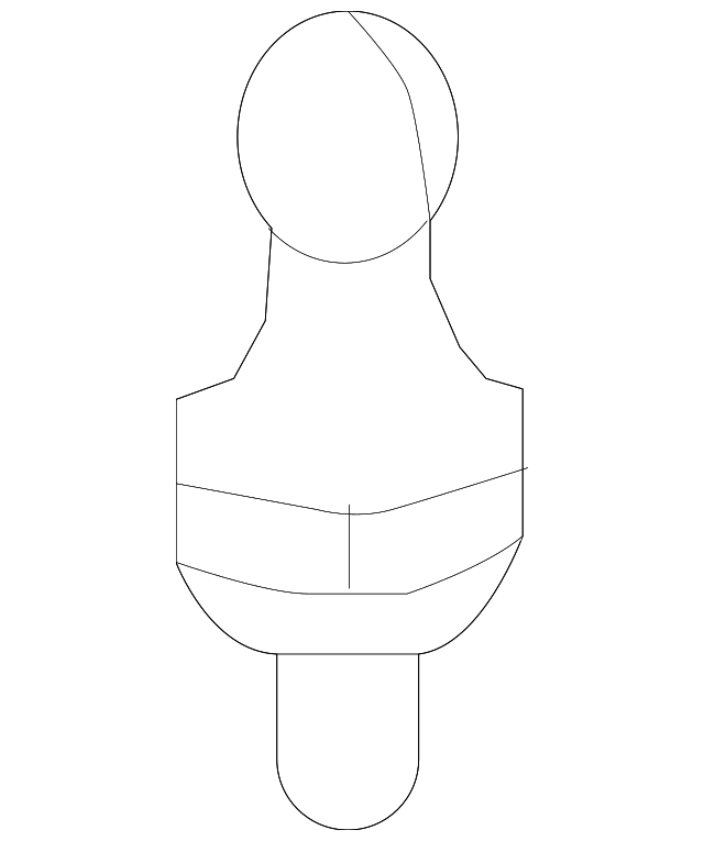 000-993-48-60 - Engine Cover Ball Stud 2014-2023 Mercedes-Benz ...