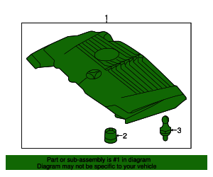 2700103304 - Engine Cover 2018-2020 Mercedes-Benz | AutoNationParts.com