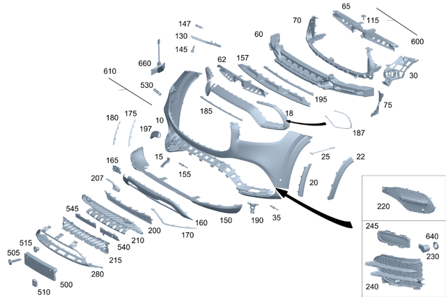 2020 Mercedes-Benz GLS 580 Air Duct Segment 167-885-29-06 | Mercedes ...