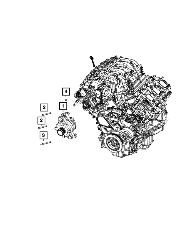 MOPAR ENGINE ALTERNATO - 68408690AB - 68408690AB | Mopar Online Parts