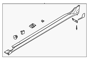 87752-L3000 - Rocker Molding 2021-2024 Kia K5 | Kia.Parts Store