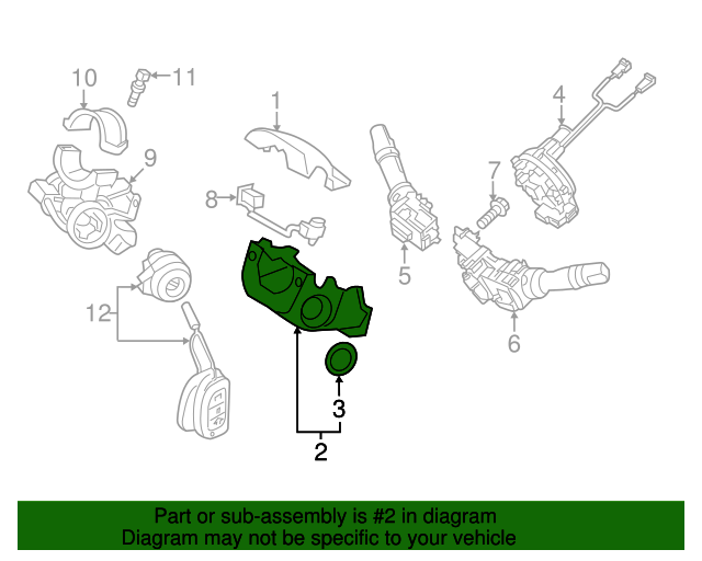 2013-2019 Hyundai Lower Column Cover 84852-2W100-RYN | HyundaiOEMPart.com