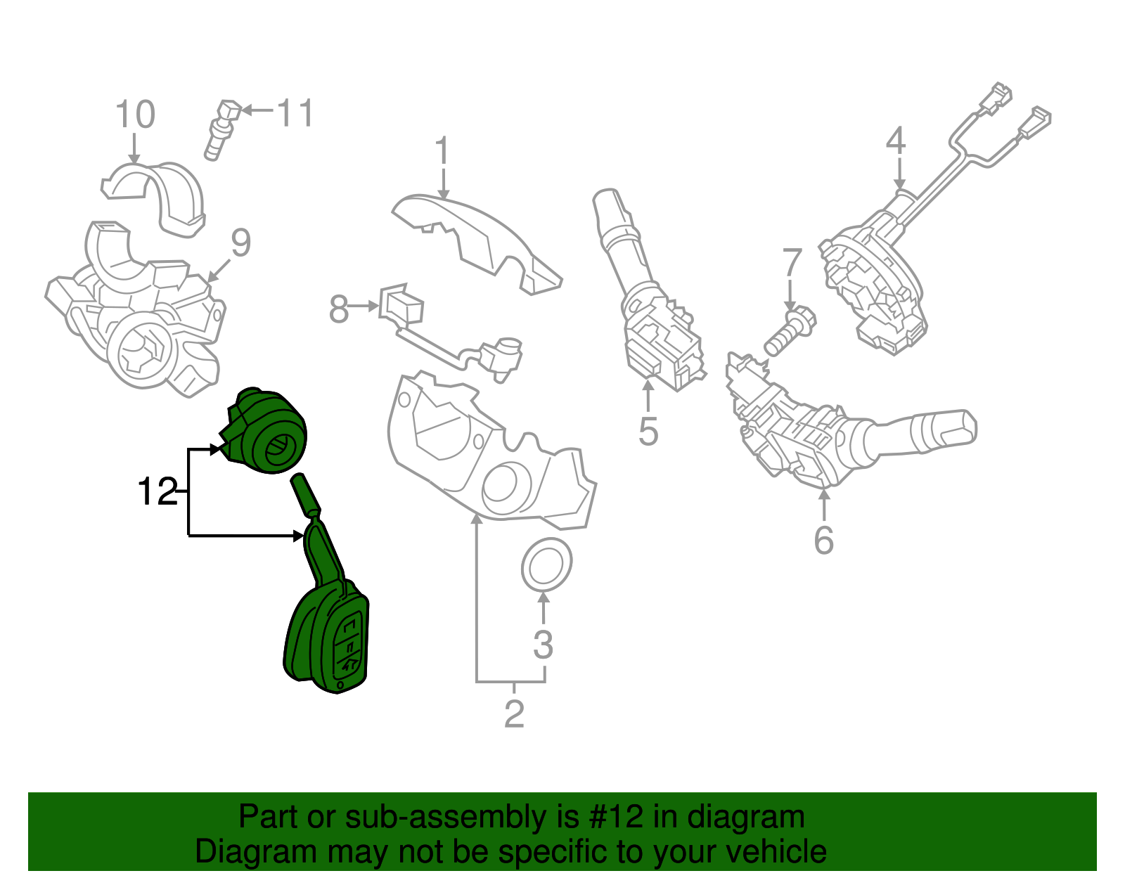 81900-4ZC00 - Ignition Lock Assembly - 2013-2019 Hyundai | Conicelli ...