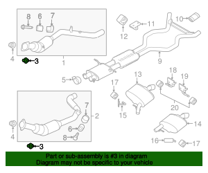 Genuine OEM Converter & Pipe Stud Part# LR035848 Fits 2014-2023 Land ...