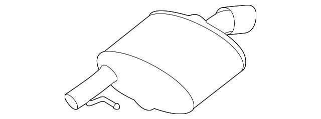 LR054764 - Muffler W/Tailpipe - 2014-2017 Land Rover Range Rover Sport ...