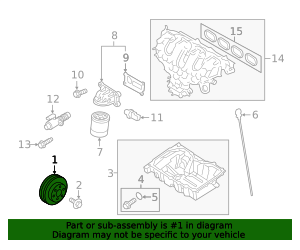 P2GZ-6312-A - Crankshaft Pulley 2023-2024 Ford | Big 3 Auto Parts
