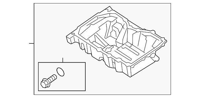 P2GZ-6675-A - Oil Pan 2023-2025 Ford | Ford Parts Direct