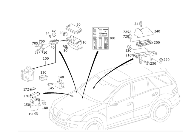 164-540-29-72 - Holder 2006-2012 Mercedes-Benz | Mercedes-Benz USA Parts