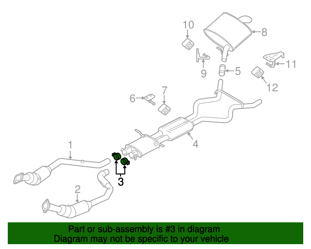 Genuine Converter & Pipe Clamp for 2013-2020 Land Rover | Land Rover ...