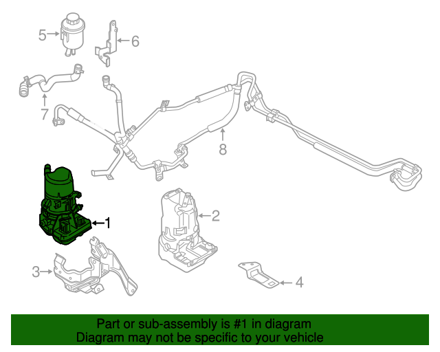 36050681 - Power Steering Pump 2011-2017 Volvo | AutoNationParts.com