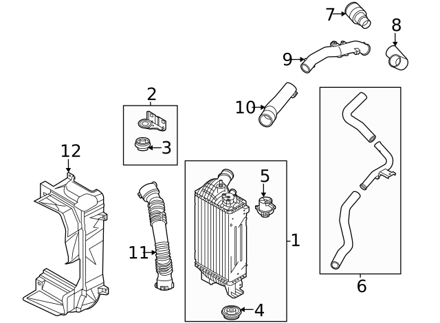 2021-2023 Hyundai Santa Fe Inter-Cooler 28270-2M300 | World OEM Parts ...
