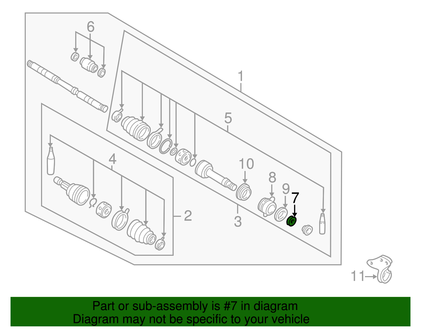 1987-2024 Nissan Cv Axle Shaft Carrier Bearing 39774-5Y70E | Nissan RVA