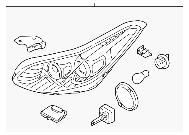 92101-D9310AS - Headlamp Assembly 2017-2019 Kia Sportage | Kia.Parts Store