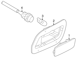 1K9-945-072 - Side Marker Lamp - 2010-2014 Volkswagen | VW Direct Auto ...