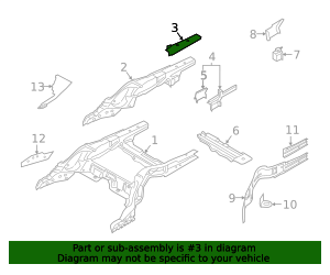 2019-2024 BMW Extension, side member, upper left 41-00-7-499-087 ...