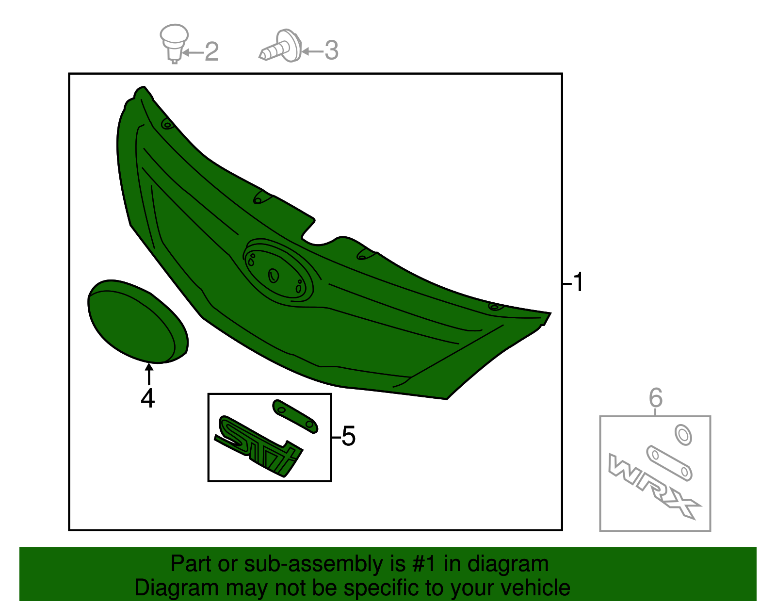 91121FG061 - Grille Assembly 2008-2010 Subaru Impreza | Subaru Direct ...