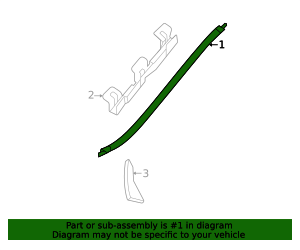 1676908712 - Water Deflector Mercedes-Benz USA Parts