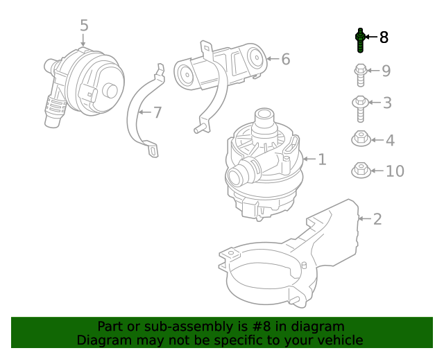2013-2024 BMW Auxiliary Pump Retainer Screw 07119907463 | Genuine BMW Parts