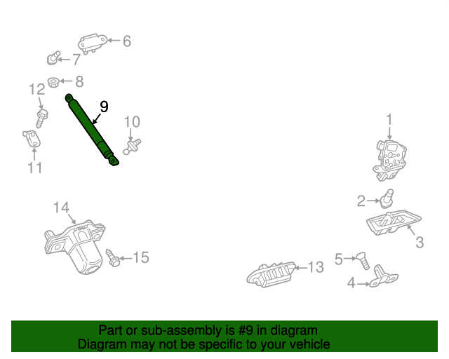 68960-0W861 - Lift-Gate Lift Support 2016-2019 Toyota | Longo Toyota Parts
