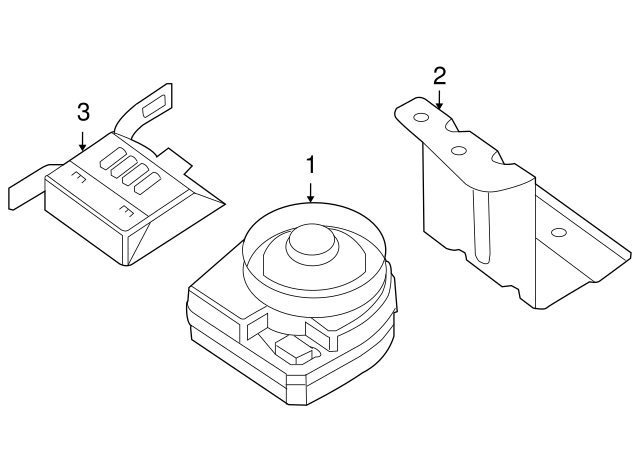 65756970942 - 2006-2010 BMW Alarm Horn (65-75-6-970-942) | BMW of South ...