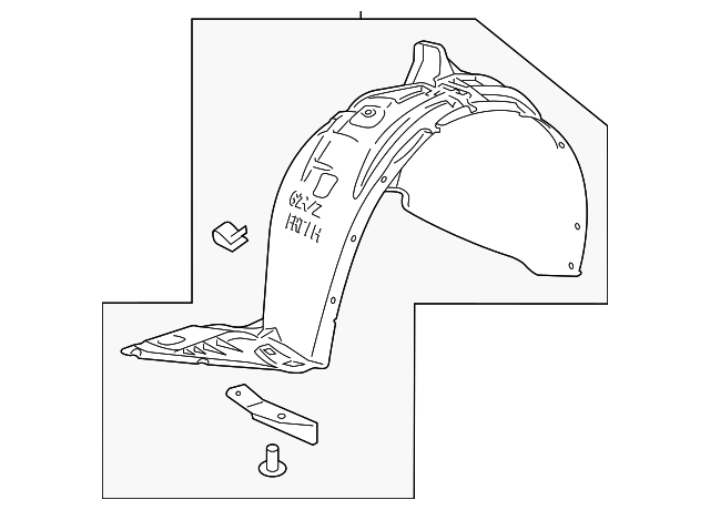GM 42689378 Passengers Side Fender Liner | Genuine GM & AC Delco OEM ...