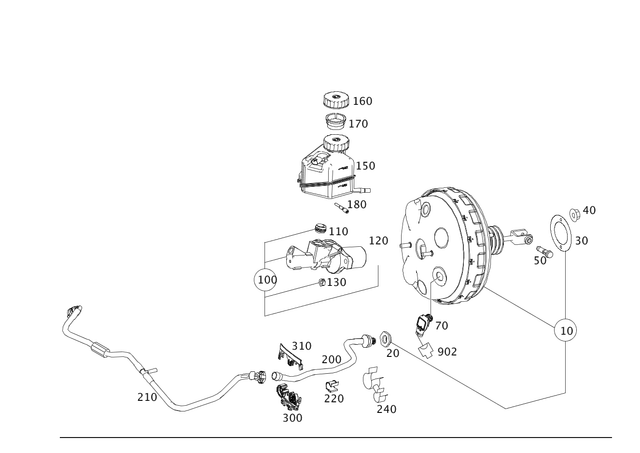 204-430-57-29-64 - Vacuum Line Mercedes-Benz USA Parts