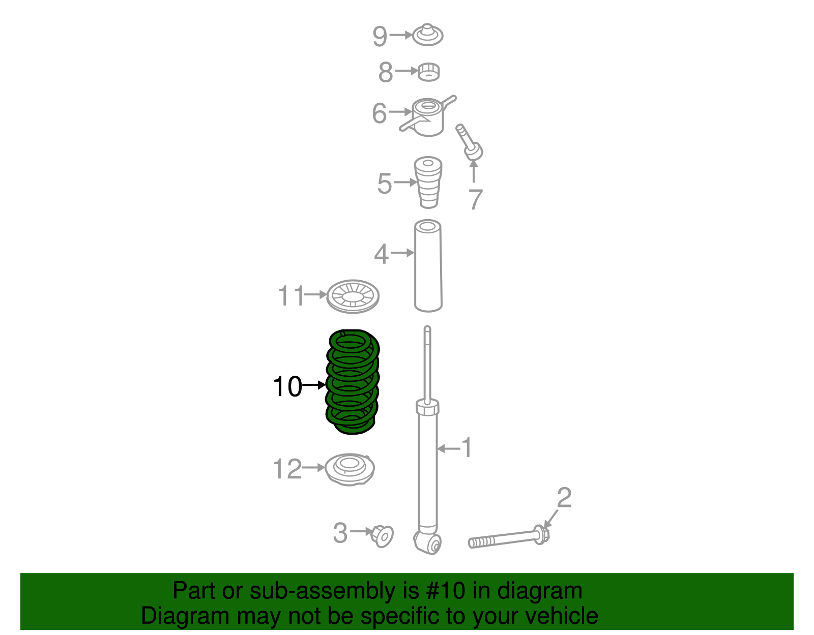 2017 Hyundai Elantra Spring 55350-F2AA0 | World OEM Parts Hyundai