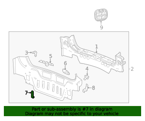 2018-2024 GM Rear Driver Side Bumper Fascia Bracket 22977959 GM ...