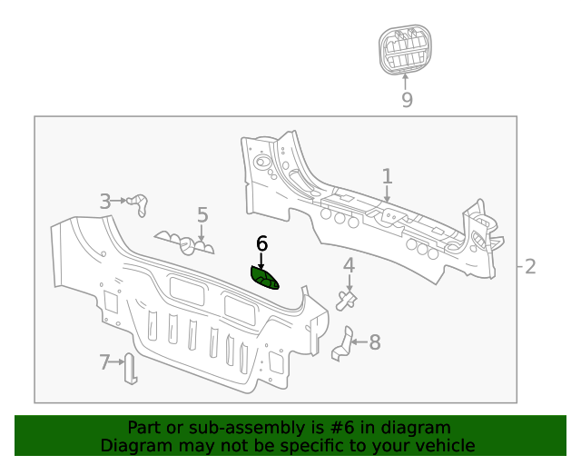 2018-2020 GM Rear Bumper Fascia Bracket 23210451 | QuirkParts