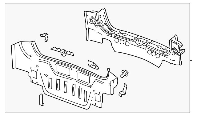 2018-2023 GMC Terrain Rear Body Panel 84856572 | GMPartsDirect.com