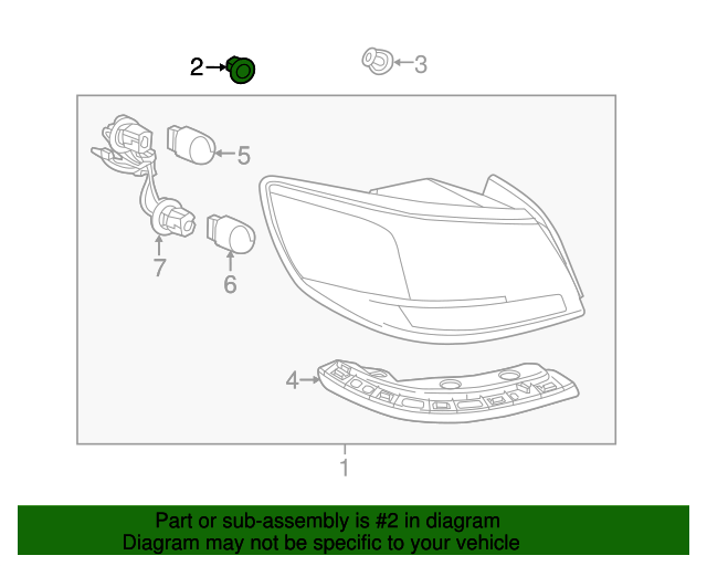 2014-2017 Chevrolet SS Tail Lamp Assembly Nut 92139197 | GMPartsDirect.com