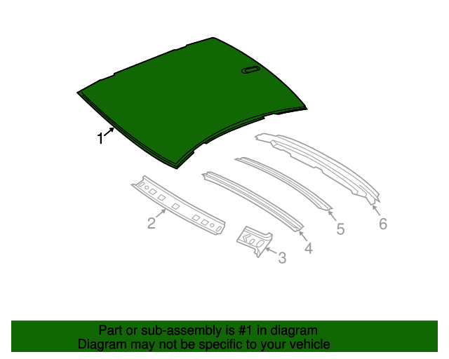 Genuine BMW 41-31-5-A55-B10 | Roof Panel | FREE Shipping on Most Orders ...