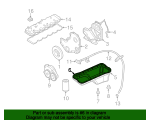 2003-2009 Dodge Oil Pan Gasket 5086854AA | TascaParts.com