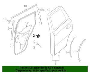 2003-2020 Nissan Door Shell Grommet 80874-AX000 | TascaParts.com