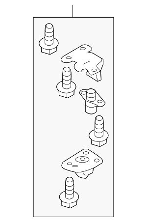 427-898-825-B - Mount Kit 2011-2015 Audi R8 | Audi OEM Parts