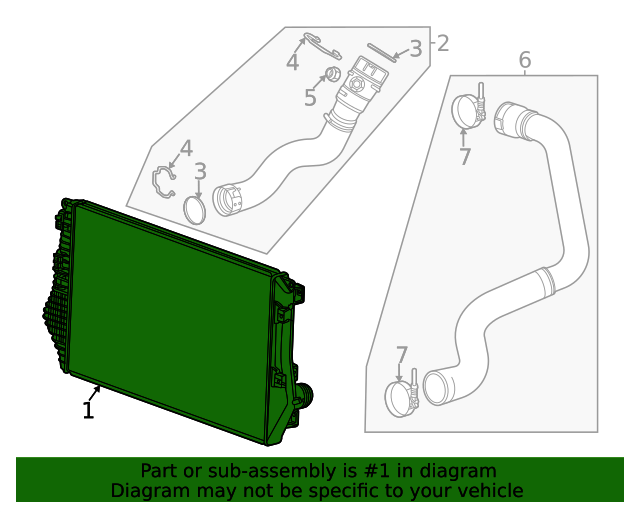 2020-2023 GM Charge Air Cooler 84747171 | TascaParts.com