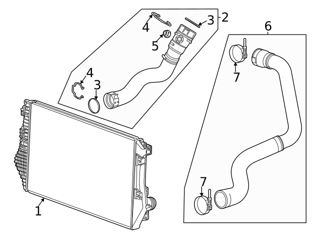 2020-2023 GM Charge Air Cooler 84747171 | TascaParts.com