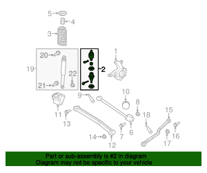 2018-2021 Jeep Ball Join 68531030AB | TascaParts.com