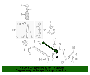 2018-2020 Jeep Wrangler Upper Control Arm - Driver's Side (LH ...