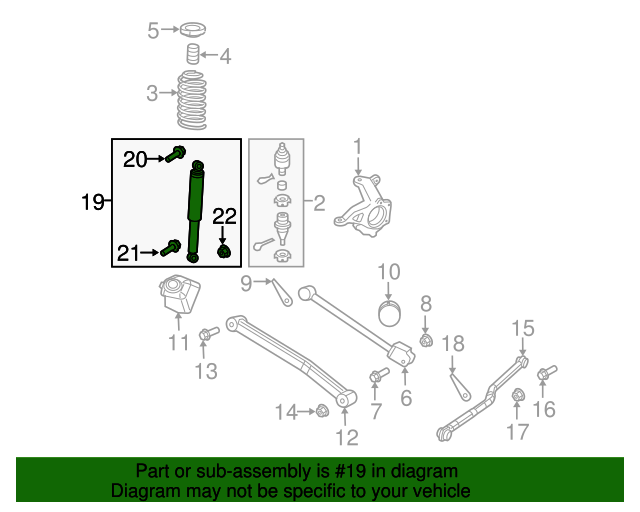 Shock Absorber 68527794AB | TascaParts.com