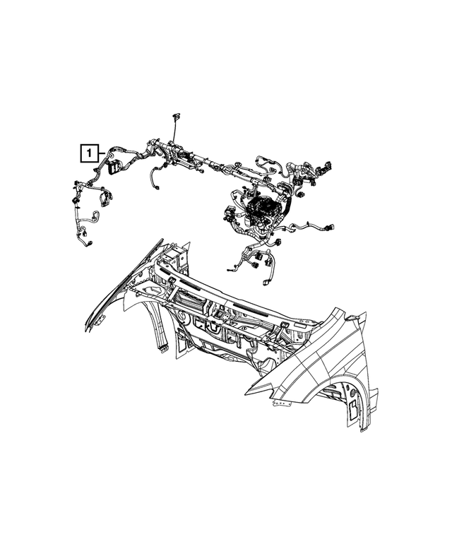 2021 Chrysler Dash Wiring 68477309AC | Mopar eStore