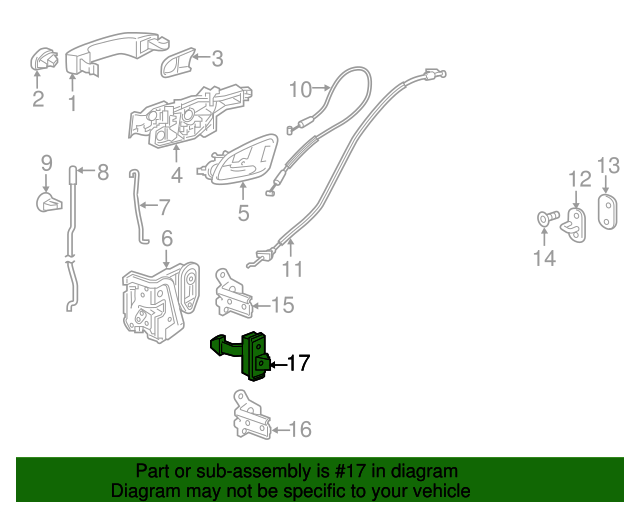 (Replaces 23360941) Front Side Door Check Link 85631336 GM ...