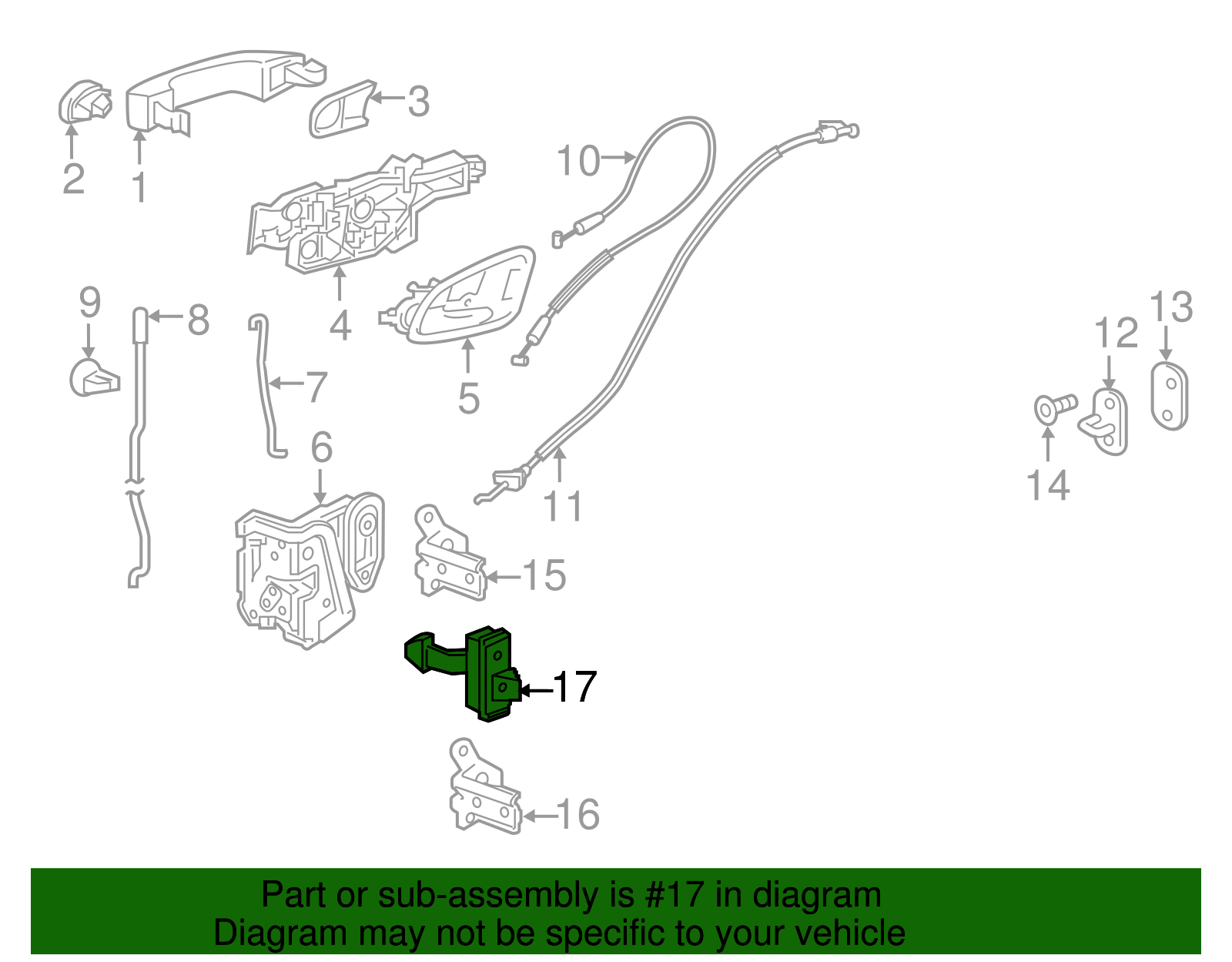(Replaces 23360941) Front Side Door Check Link 85631336 GM ...