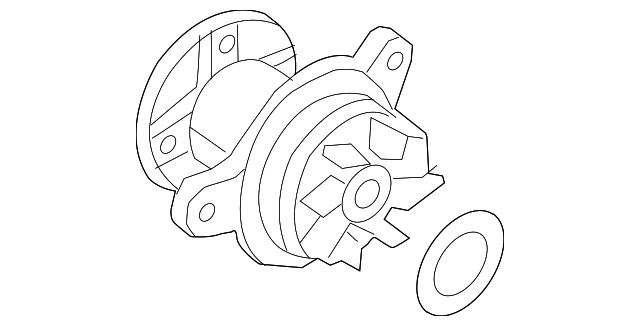 Genuine Water Pump for 2017-2020 Hyundai Elantra | Part# 25100-03800 ...