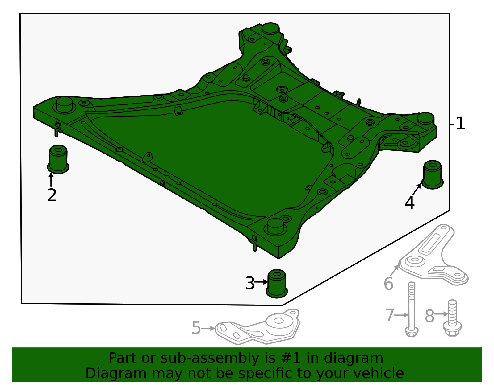 2024 Hyundai Sonata Engine Cradle 62405-L1900 | OEM Parts Online