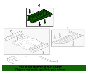 74606-TR3-A00 - Cover R Front Floor Toronto Honda Parts