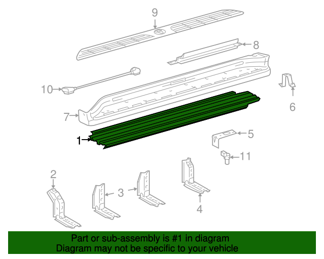 2003-2007 Lexus LX470 Step Panel 51782-60230 | OEM Parts Online