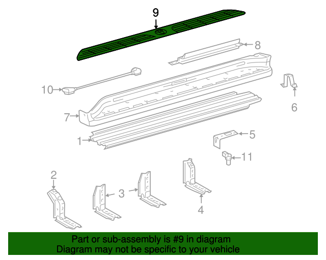 2003-2007 Lexus LX470 Step Plate 51772-60120 | OEM Parts Online