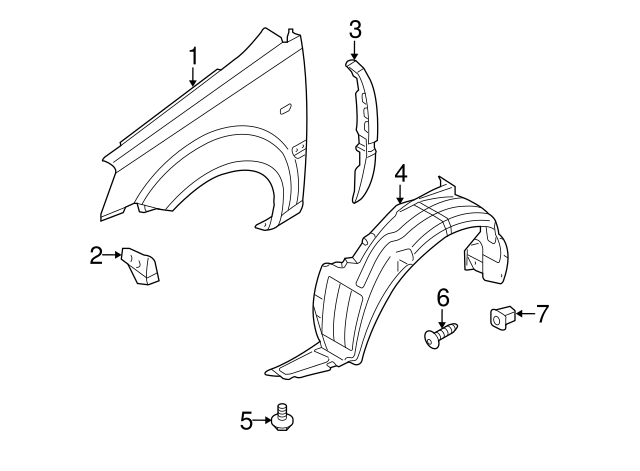 12493-05207B - Fender Liner Screw 2003-2023 Kia | Kia.Parts Store